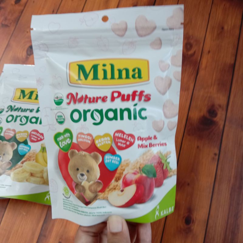 Jual MILNA NATURE PUFFS ORGANIC UNTUK BAYI USIA> 8 BULAN | Shopee Indonesia