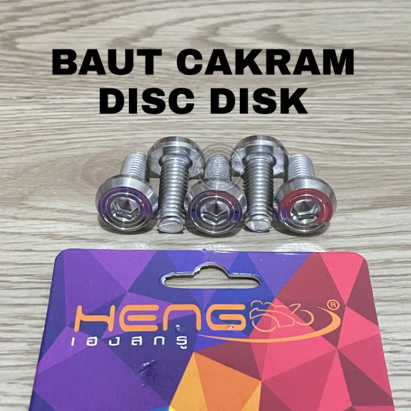 Jual baut disc disk cakram probolt piringan stainless ulir silver drat 12 original thailand anti ...