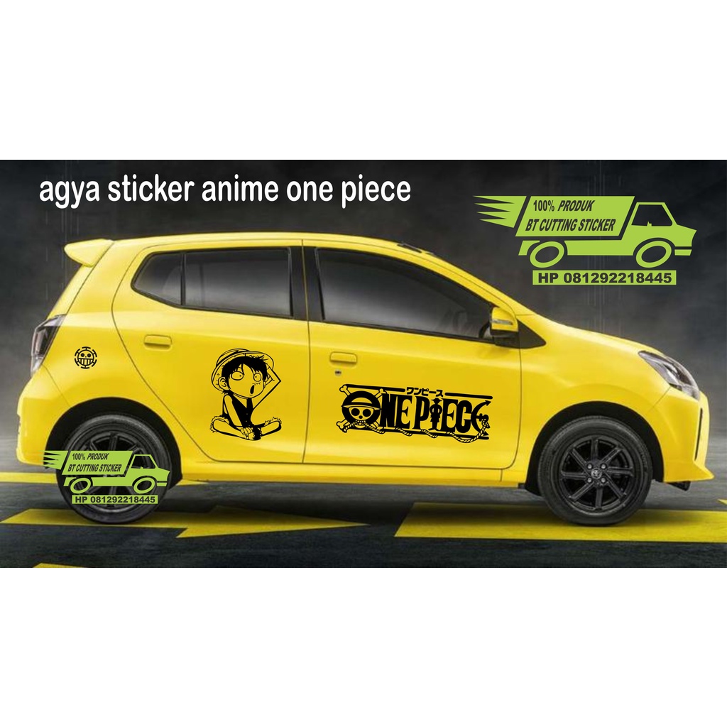 Jual BT sticker mobil agya sticker ayla sticker anime one piece sticker ...