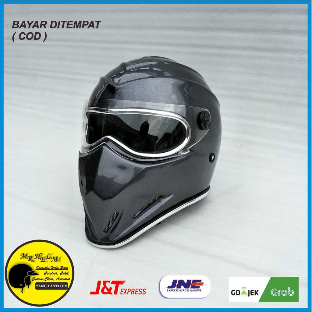 Jual HELM CUSTOM STIG DIAMOND WITH VISOR / HELM CLASSIC ( MR HELM ...