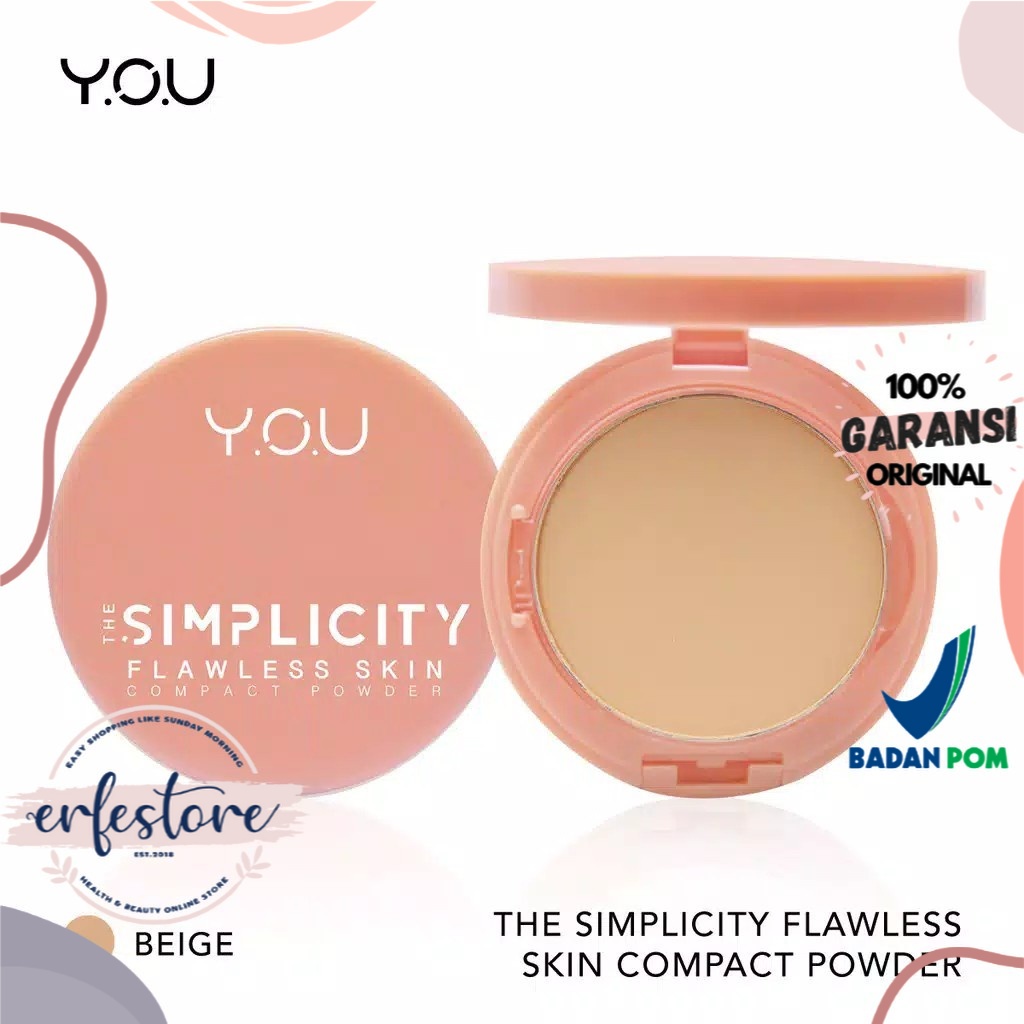 Jual YOU Simplicity Flawless Skin Compact Powder | Shopee Indonesia