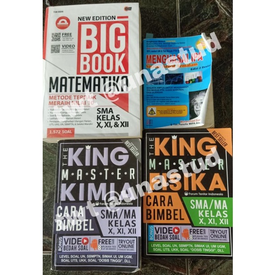 Jual BUKU LATIHAN SOAL UTBK, SKS BIRU SAINTEK, BIG BOOK, THE KING ...