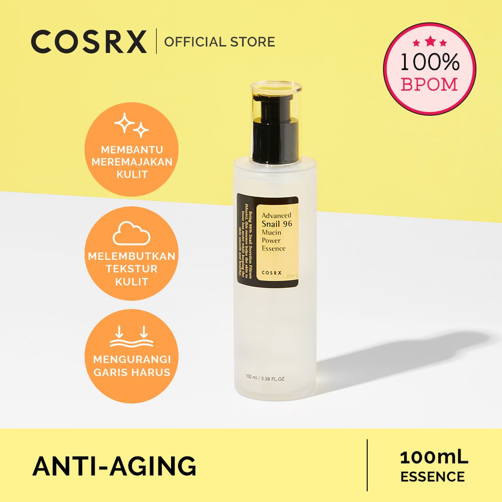 Jual COSRX Advanced Snail Mucin 96 Power Essence Skin Care - 100 ML (Esense wajah untuk anti ...