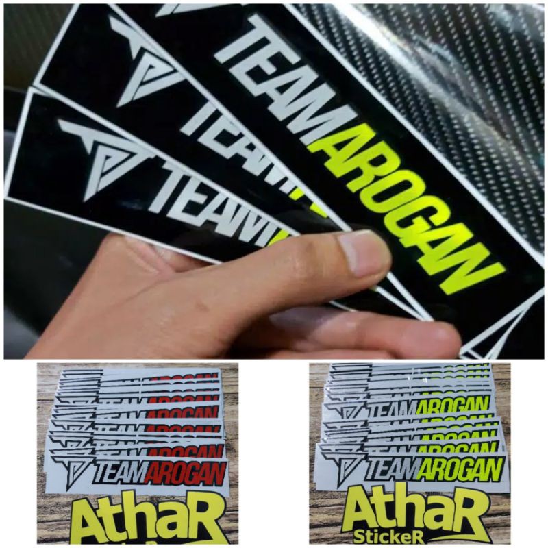 Jual STICKER TEAM AROGAN CUTTING STICKER CUTTING MOTOR CUTTING STICKER ...