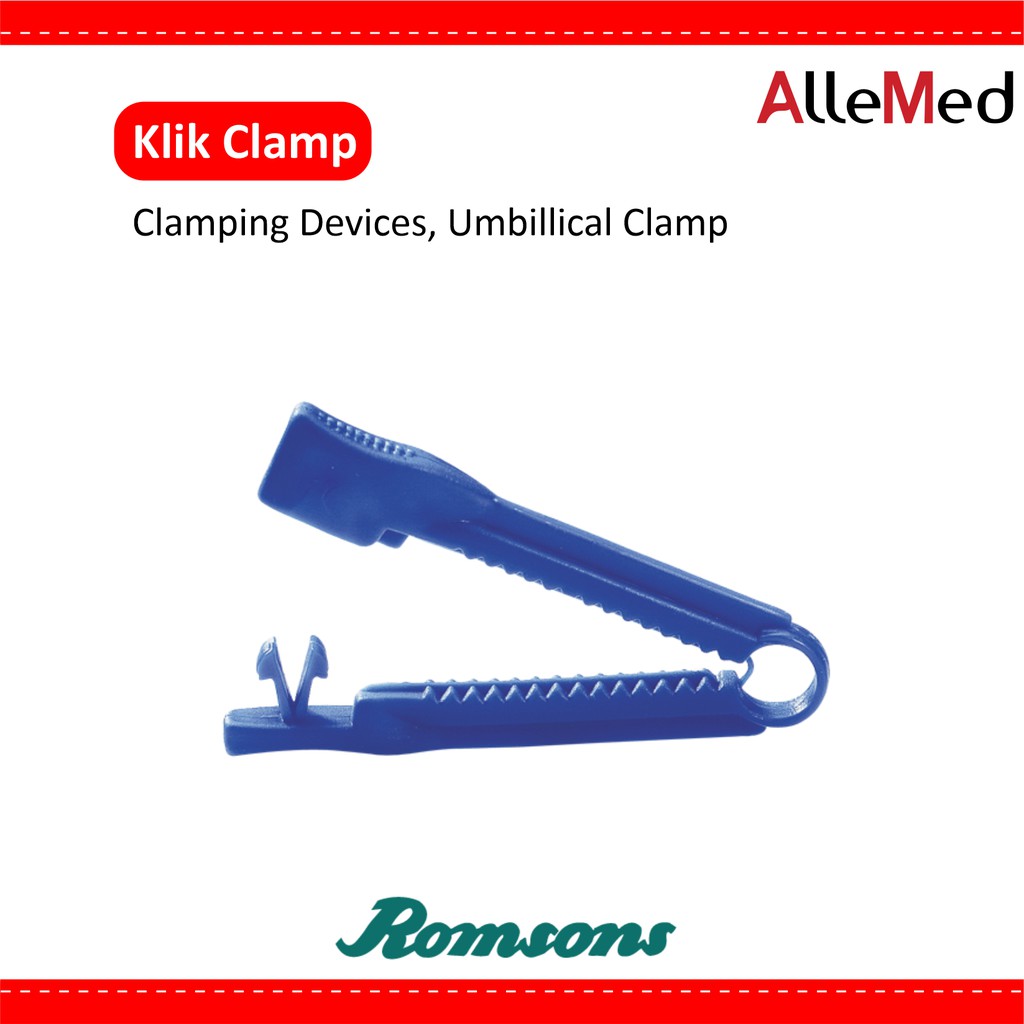 Jual Romsons Klik Clamp Clamping Devices Umbilical Clamp Klem Tali ...