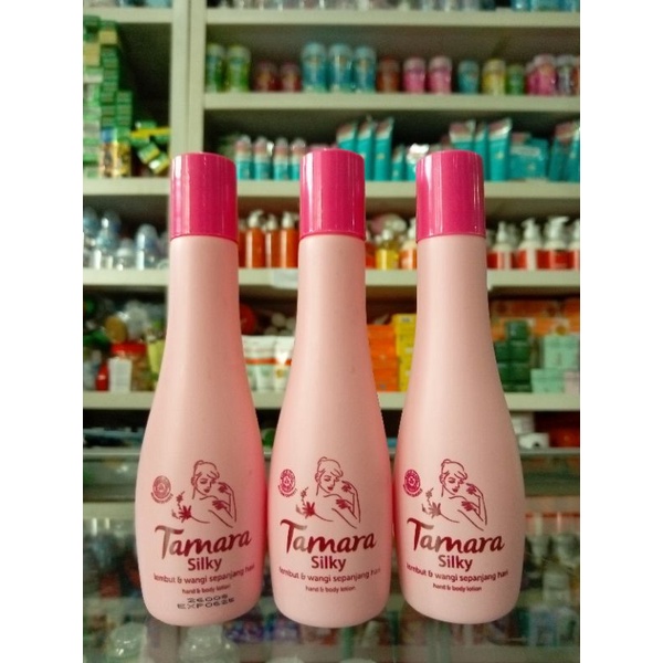 Jual Tamara Silky Hand & Body Lotion 80 ml botol pink tinggi | Shopee ...