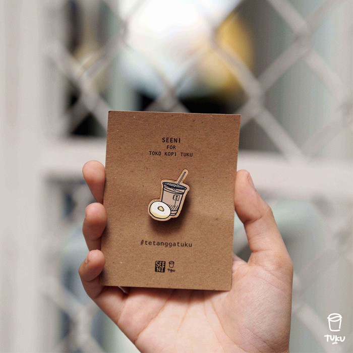 Jual Tuku Pin Kayu Toko Kopi Tuku - Dingin Donat | Shopee Indonesia