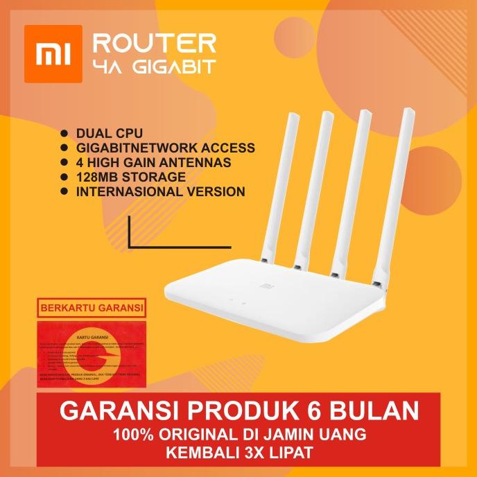 Jual Xiaomi Official Mi Router 4A Dual-Core Full Gigabit 4 Wireless | Shopee Indonesia