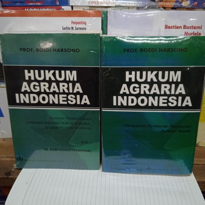 Jual Buku Hukum Agraria Indonesia paket lengkap by Boedi Harsono SH ...