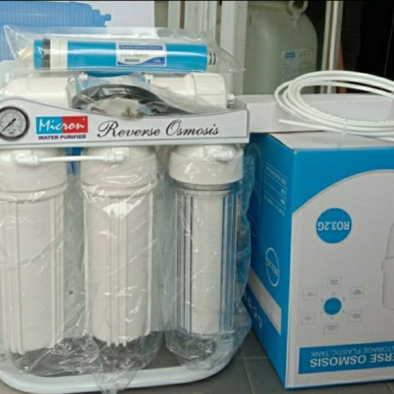 Jual Mesin Air Siap Minum / Mesin RO 100 GPD Micron Standing | Shopee Indonesia