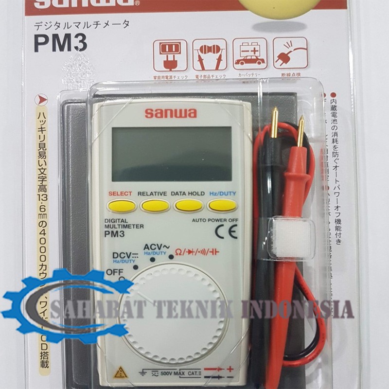 Jual AVOMETER PM3 / Multimeter Digital SANWA PM3 ( PM 3 / PM-3 ) | Shopee Indonesia