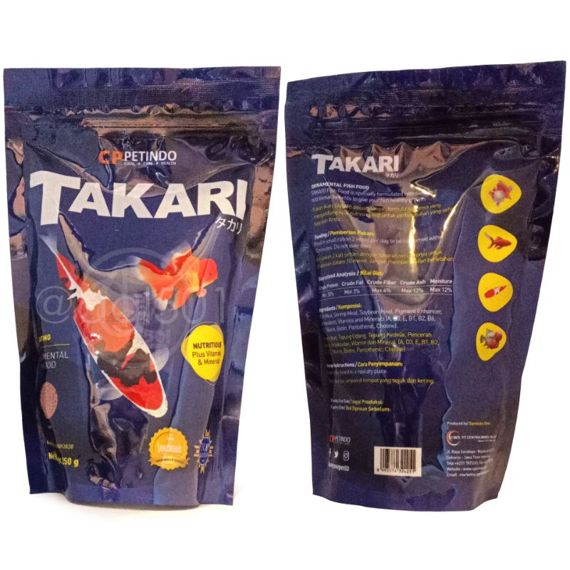 Jual Makanan Pakan Ikan Hias TAKARI Floating Ornamental Fish Food 250gr ...