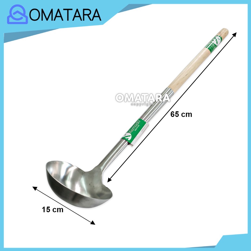 Jual Komodo Irus Jumbo Besar Stainless Steel Gagang Kayu 65 cm | Shopee ...