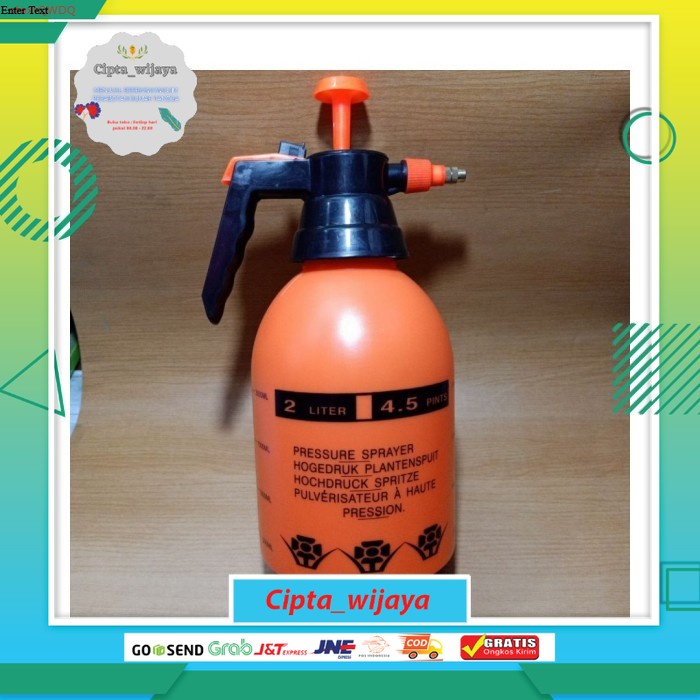 Jual Alat semprot Tanaman 2 Liter / semprotan burung pressure sprayer ...