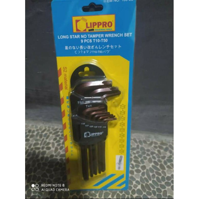 Jual Kunci L bintang set 9 pcs T10-T50 | Shopee Indonesia