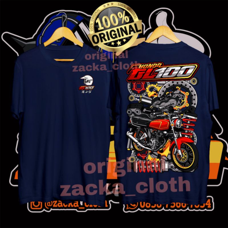 Jual kaos GL100/KAOS MOTOR GL100/KAOS MOTOR HONDA GL100/HONDA GLCEPEK ...