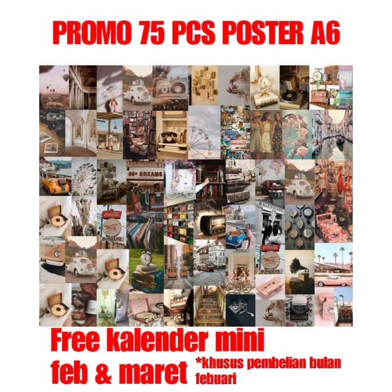Jual [75 PCS] POSTER AESTHETIC / WALL COLLAGE / POSTER DINDING / POSTER ...