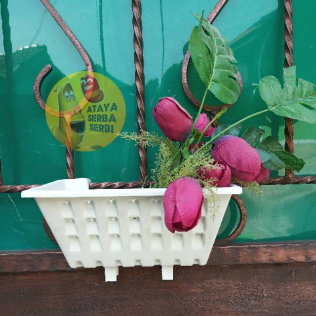 Jual POT DINDING TEMPEL ARGO 02 PUTIH - DINDING PAGAR ARGO-02 21 22 CM ...