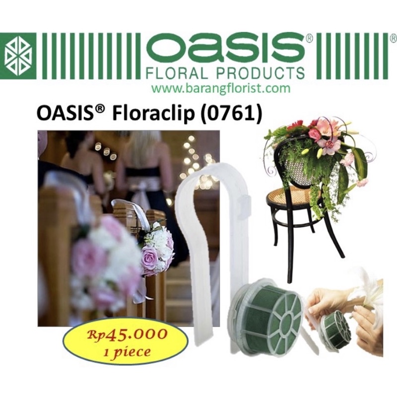 Jual OASIS Floraclip 0761 Oasis Floral Foam Bunga Floral Foam Basah ...