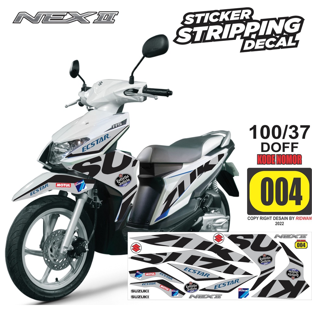 Jual Sticker decal striping suzuki nex 2 II Variasi ecstar printing ...