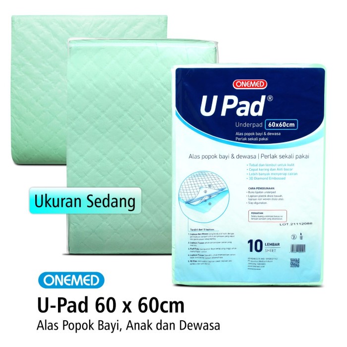 Jual Underpad 60x60cm Onemed Pak Isi 10 Lembar OT | Shopee Indonesia