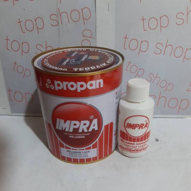Jual CAT IMPRA MELAMINE KAYU CLEAR GLOSS ML-131 + HARDENER ISI 1KG ...