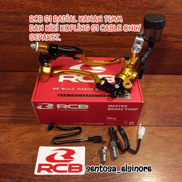 Jual MASTER REM TABUNG RCB S1 SERIES 14MM KANAN SET KIRI KOPLING CABLE ...