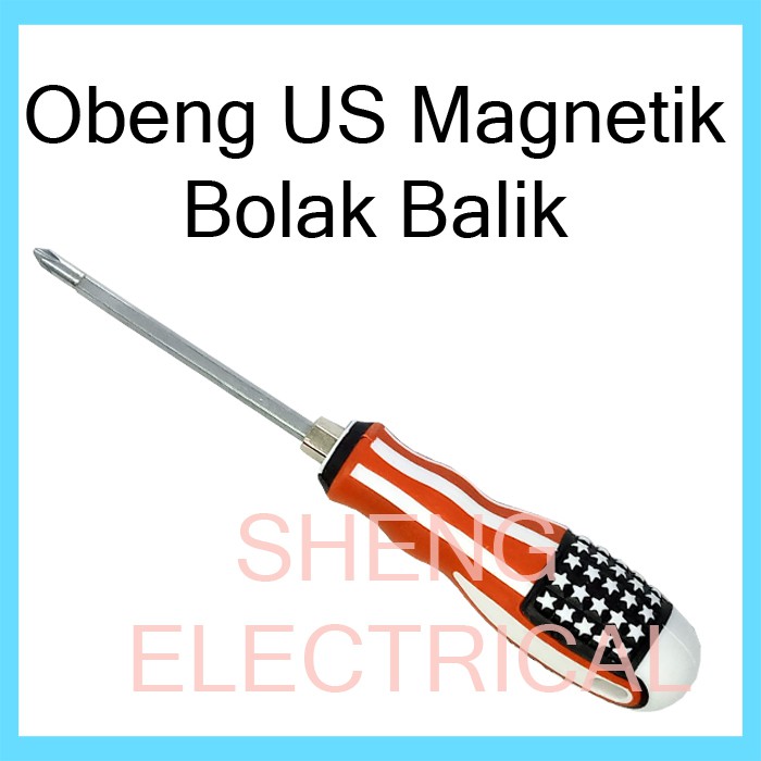 Jual Obeng 2Way 2 Way Amerika US USA Bolak Balik Obeng BB Plus Minus ...
