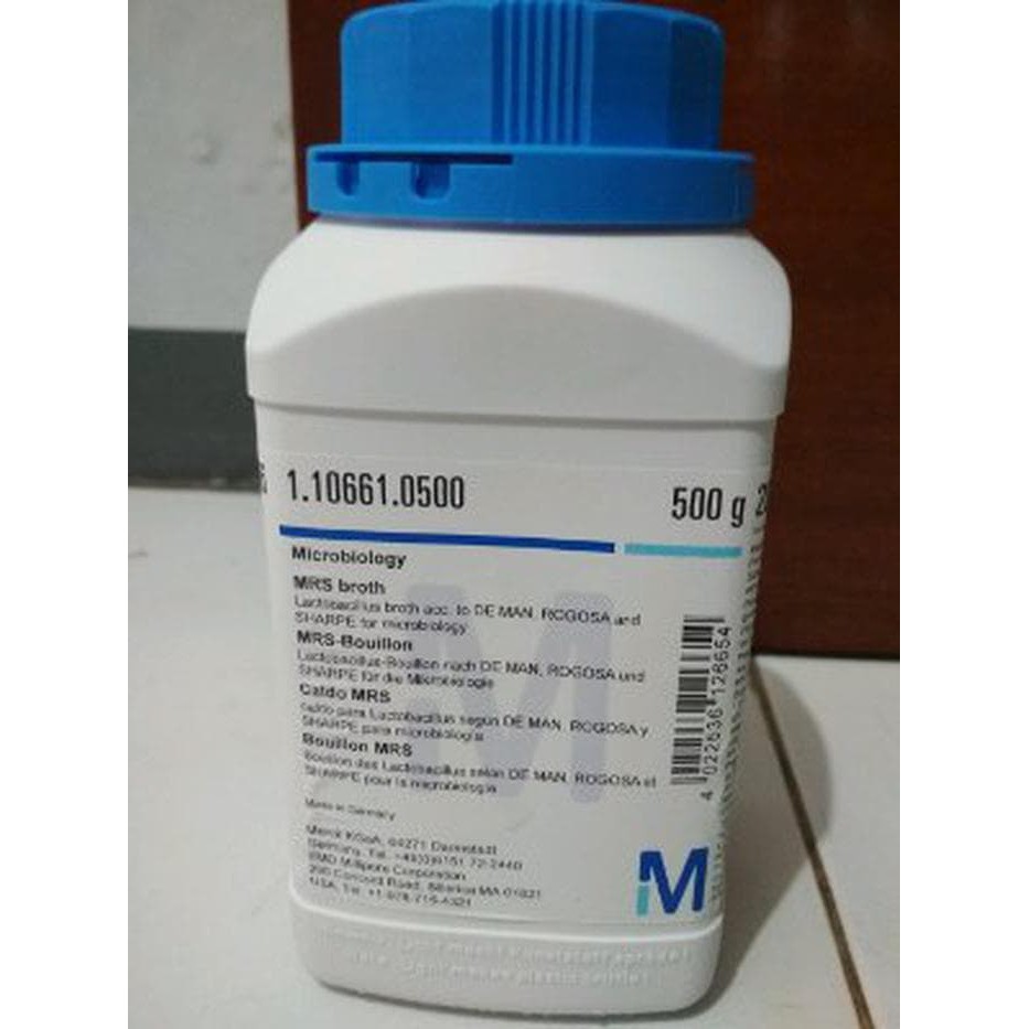 Jual MRS BROTH MERCK 500 GRAM 110661 | 1.10661 MRS LACTOBACILLUS BROTH ...