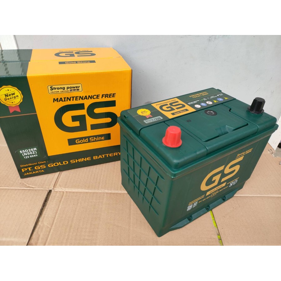 Jual Aki Mobil GS MF N50Z 55D26R 12 Volt 60 Ampere | Shopee Indonesia