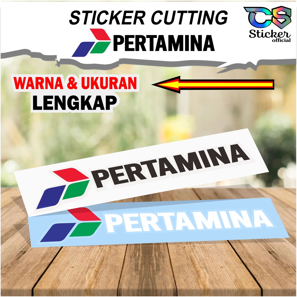 Jual stiker pertamina cutting stiker premium variasi motor mobil ...