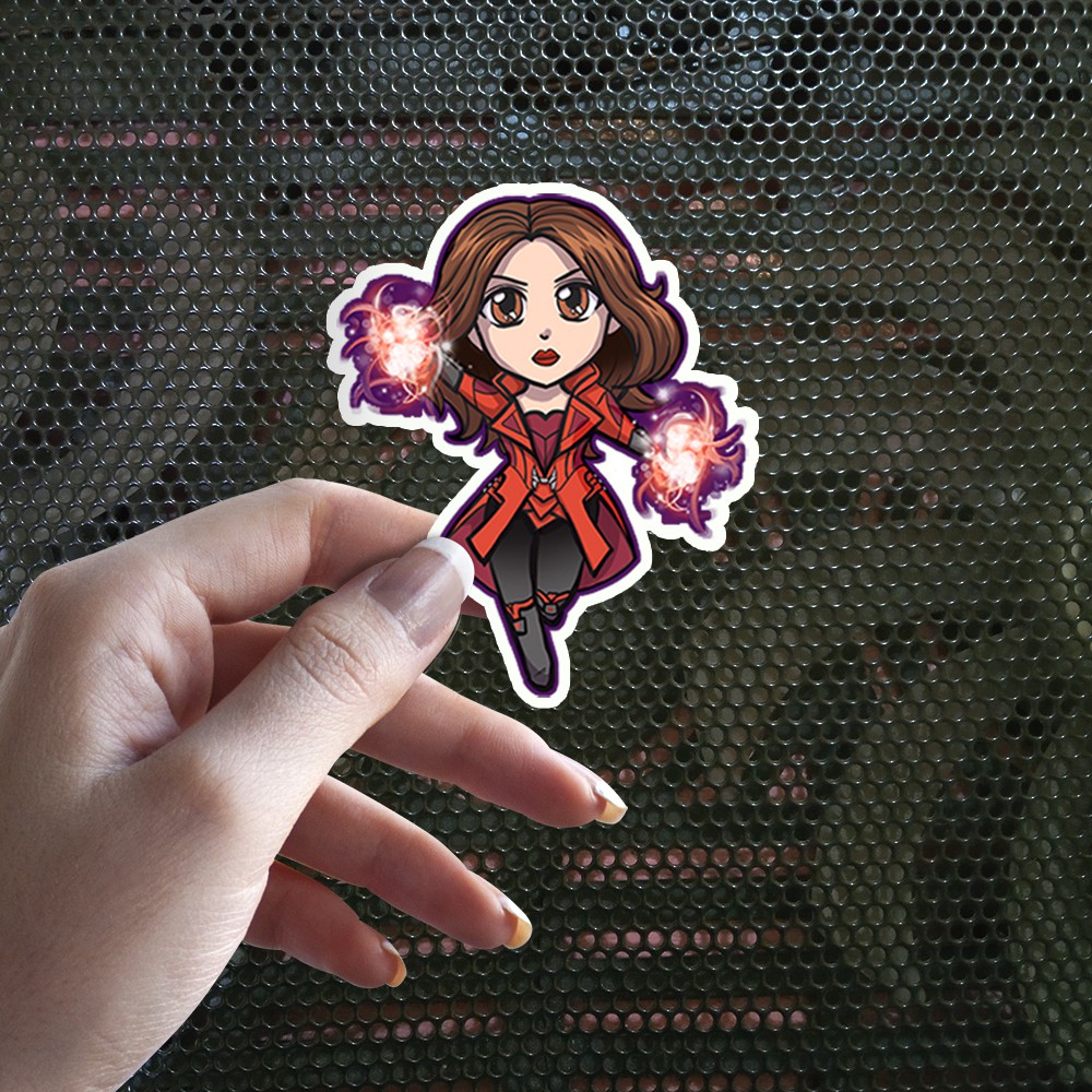 Jual Sticker Decal Vinyl Tahan Air Wanda Maximoff Chibi | Shopee Indonesia
