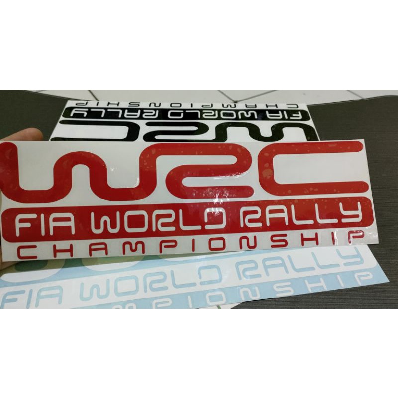 Jual Sticker WRC WORLD RALLY CHAMPIONSHIP STIKER MOBIL WRC | Shopee ...