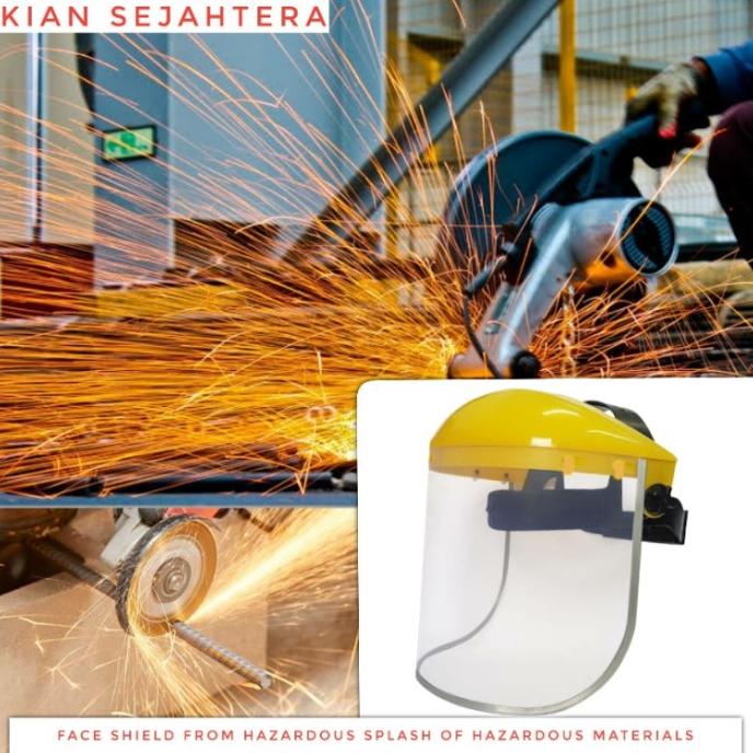 Jual Face Shield Proyek Perlindungan Wajah Percikan Bahaya Kerja ...