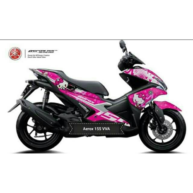 Jual Decal full body yamaha AEROX Variasi Hello kitty,Redbul pilihan ...