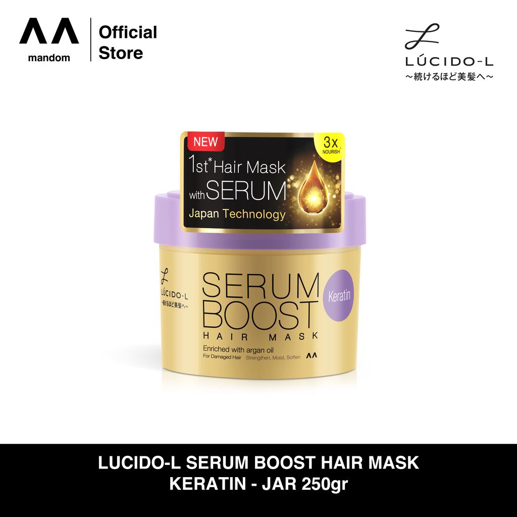 Jual LUCIDO-L Serum Boost Hair Mask Keratin 250gr | Shopee Indonesia