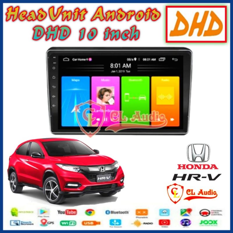 Jual Head Unit Android DHD 10 Inch OEM Honda HRV Soket Pnp | Shopee ...