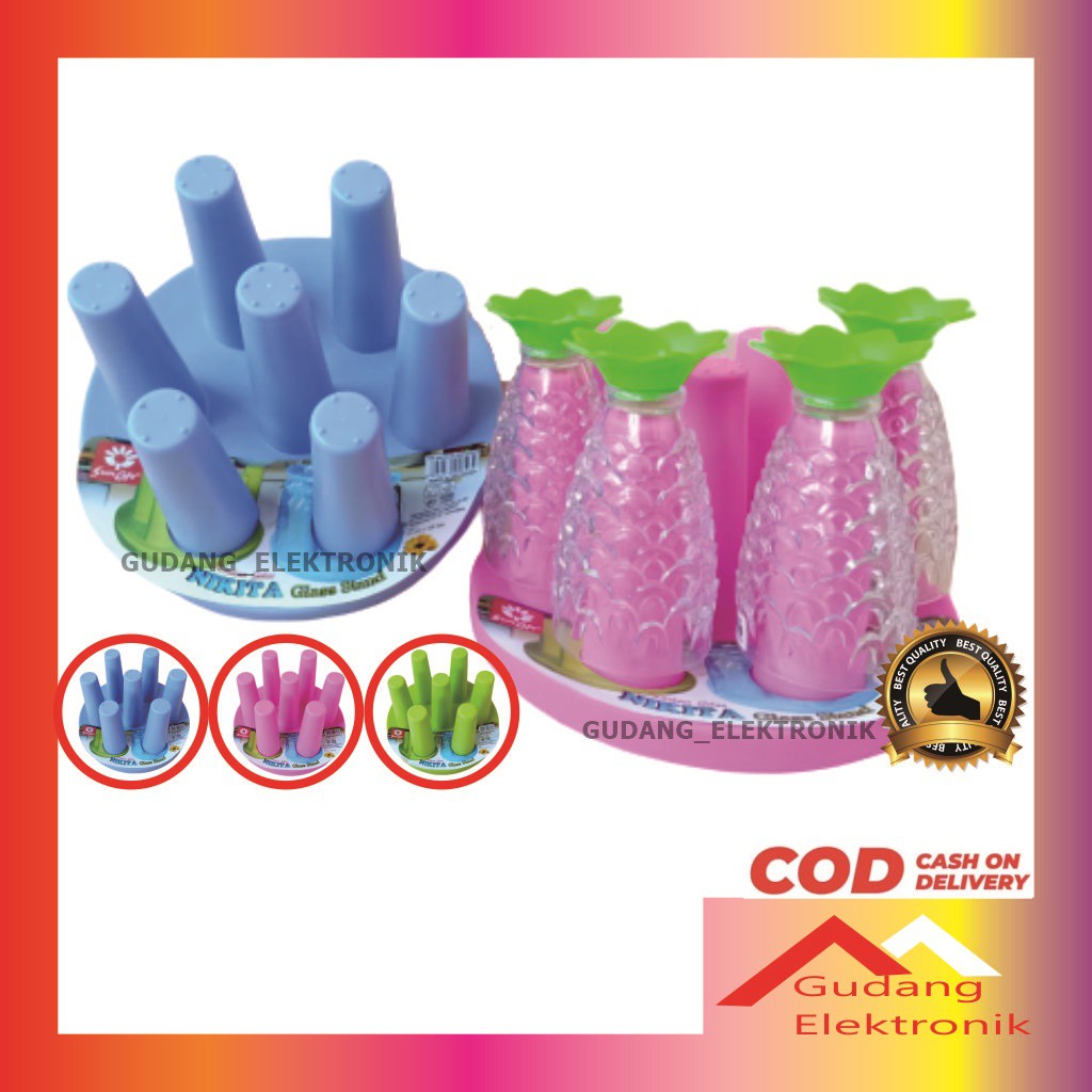 Jual Tempat Gelas Plastik Minimalis Murah / Stand Gelas Plastik Isi 7 ...