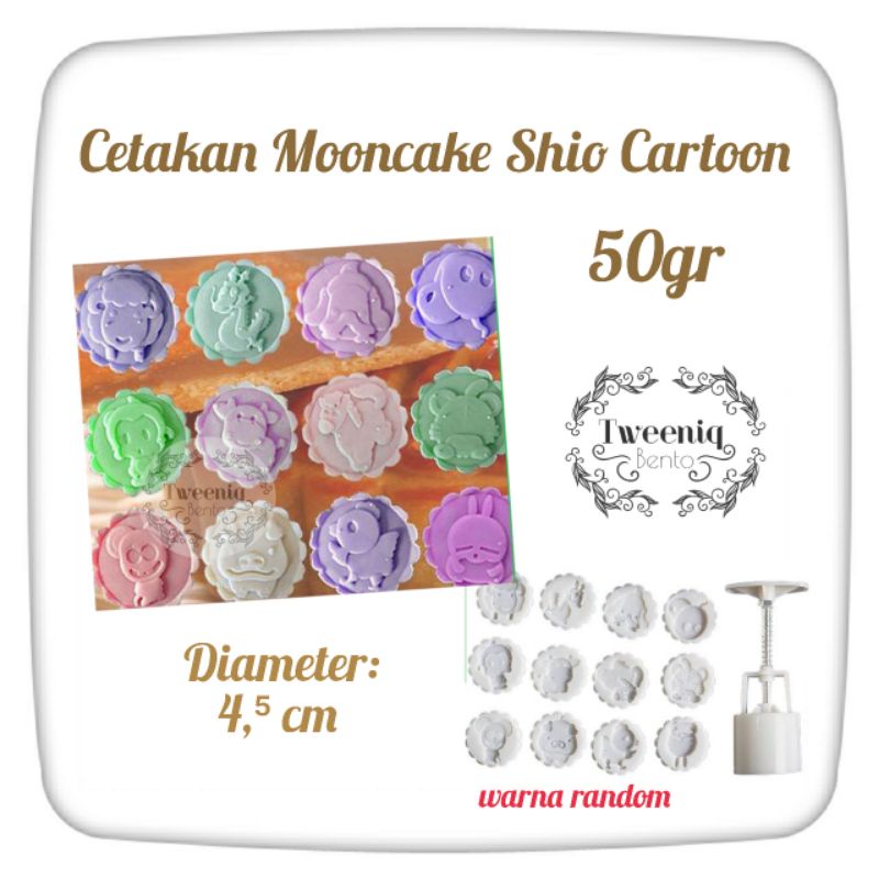 Jual cetakan mooncake Shio Cartoon kue bulan nastar taiwan chinese ...