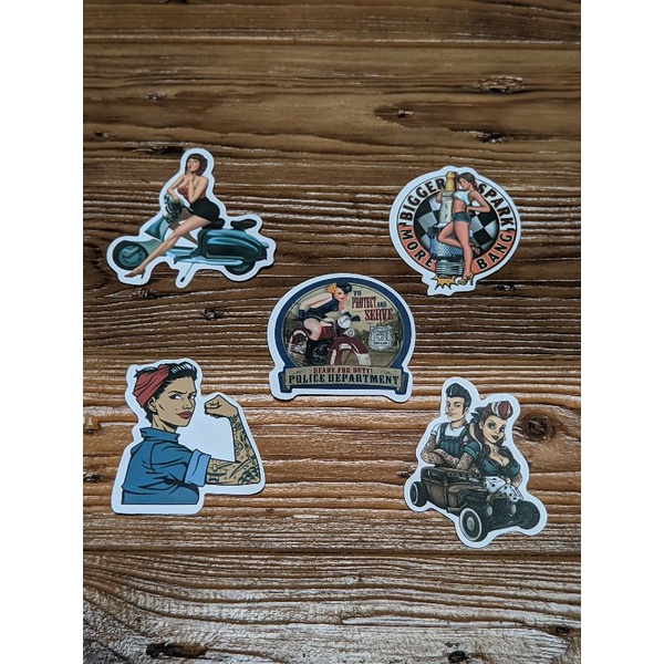 Jual Stiker Pin Up Girl Sexy Eropa Style Stiker Sexy Girl Stiker Vespa Motor Retro Stiker Lucu