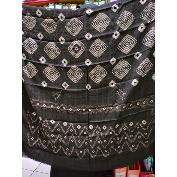 Jual batik jumputan gambo/gambir muba panjang 2 M bahan ebros | Shopee ...