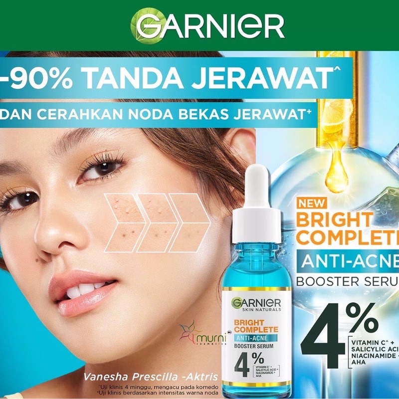 Jual Garnier Bright Complete Anti Acne Serum Skincare Wajah Jerawat