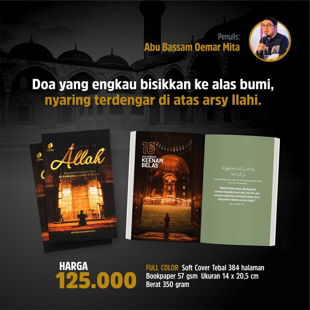Jual Buku A Letter to Allah Menyelami Untaian Doa 40 Rabbana di dalam Al-Quran | Shopee Indonesia