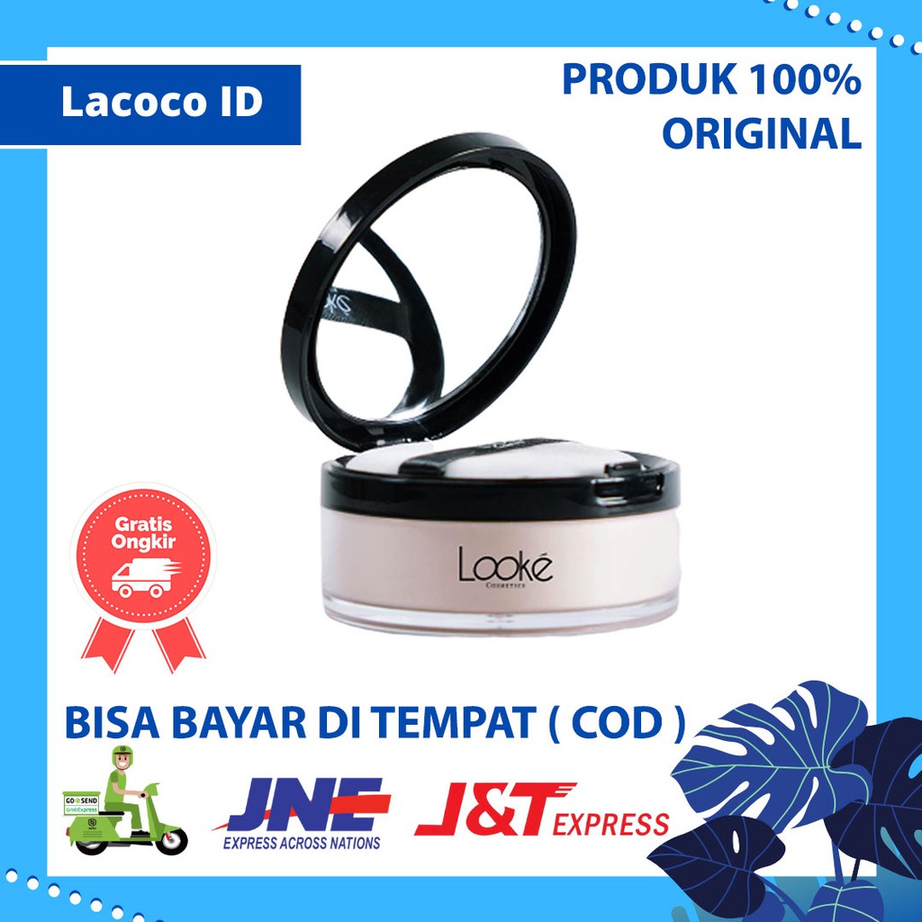 Jual Original Looke Holy Smooth & Blur Loose Powder-Freya#Bedak Tabur ...