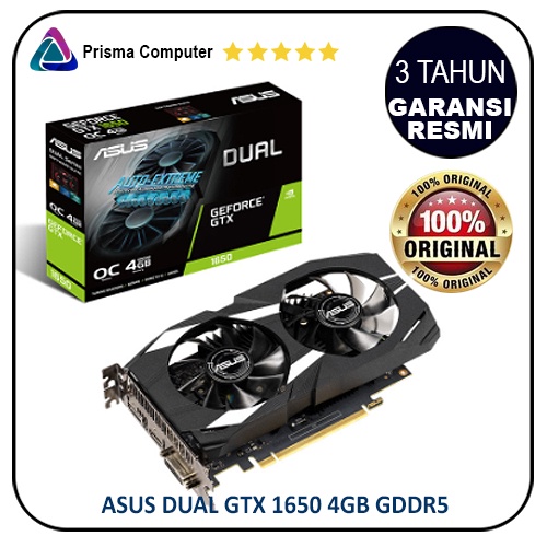 Jual VGA ASUS DUAL GTX 1650 4GB GDDR5 ( DUAL-GTX1650-O4G ) | Shopee Indonesia
