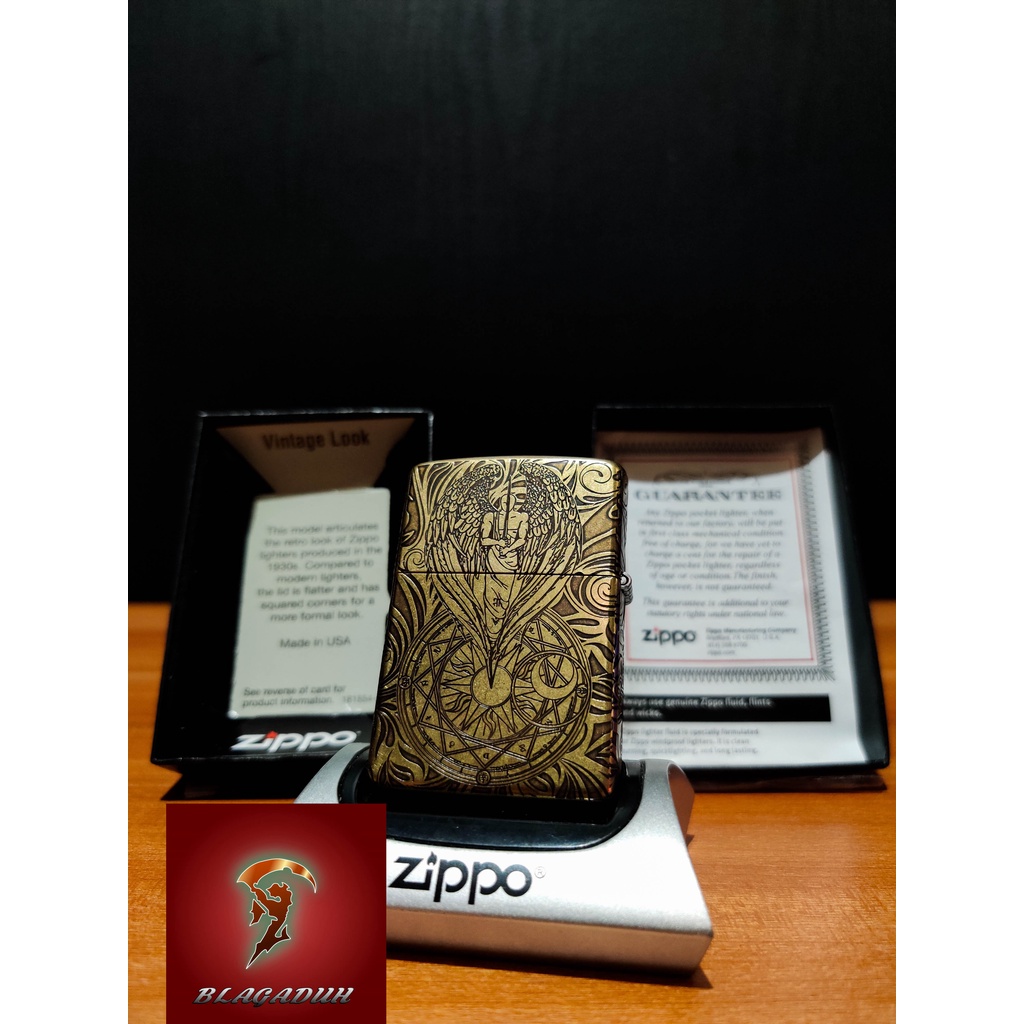 Jual Zippo Armor Guardian Angel 1 Side Special Original With Seal ...