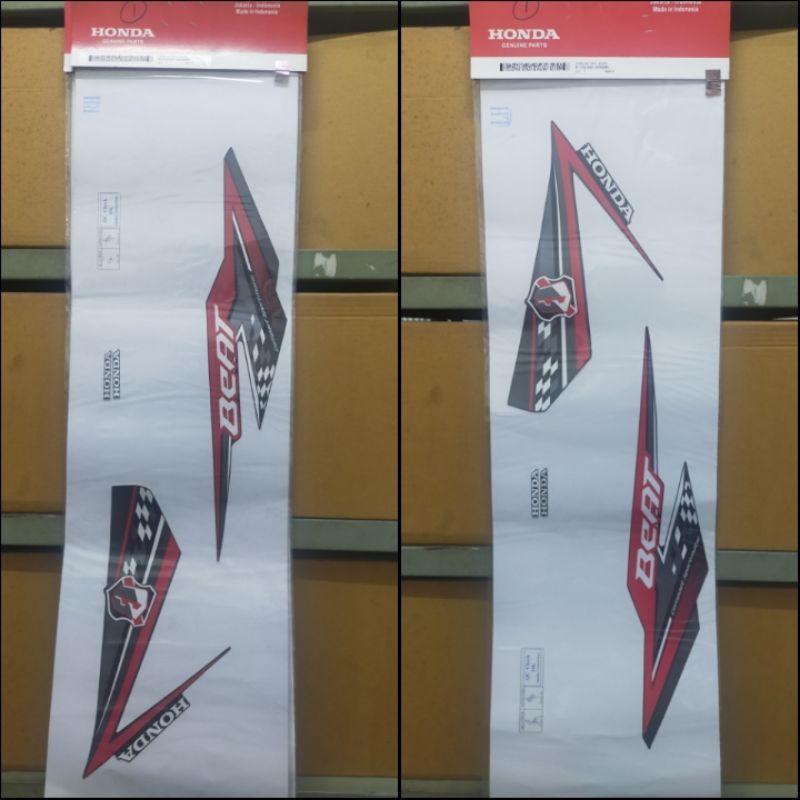 Jual Stiker stipe striping honda beat 2018 1 set kanan dan kiri ...