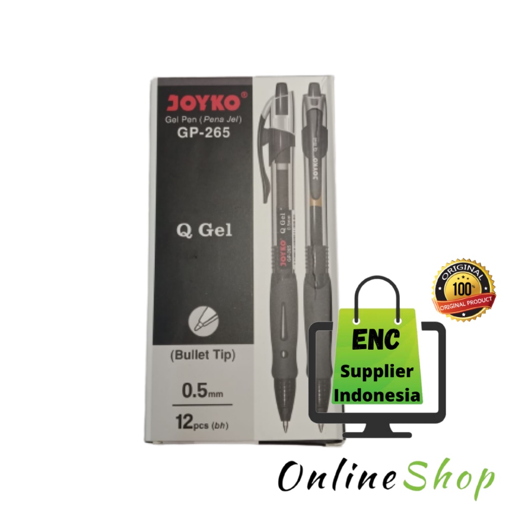 Jual joyko 6 buah pen gel gp-265 Q-gel bolpen Q gel cetrek gp 265 qgel pulpen tinta pena per 6 ...
