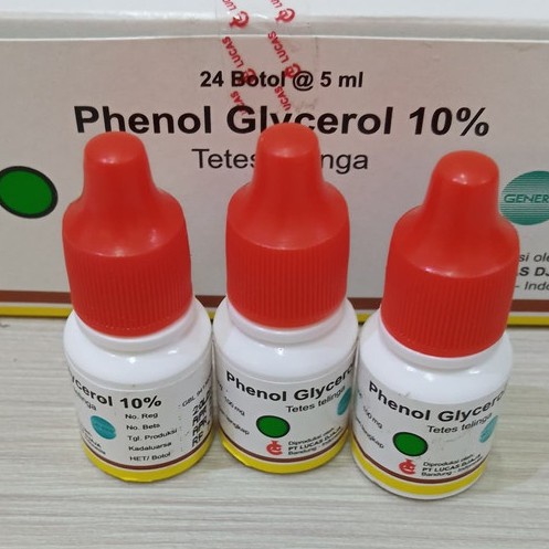 Jual Phenol Glycerol Fenol Gliserol Glyserol 10% Penol Obat Tetes ...