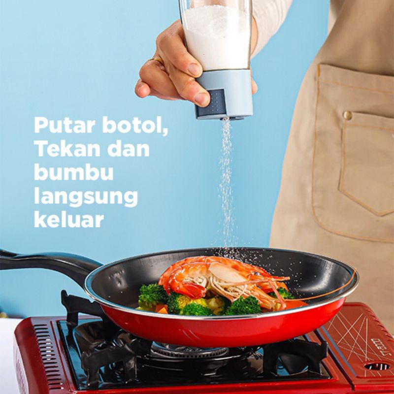 Jual Botol Bumbu Dapur Unik Dispenser Bumbu otomatis Takar Tempat Wadah ...